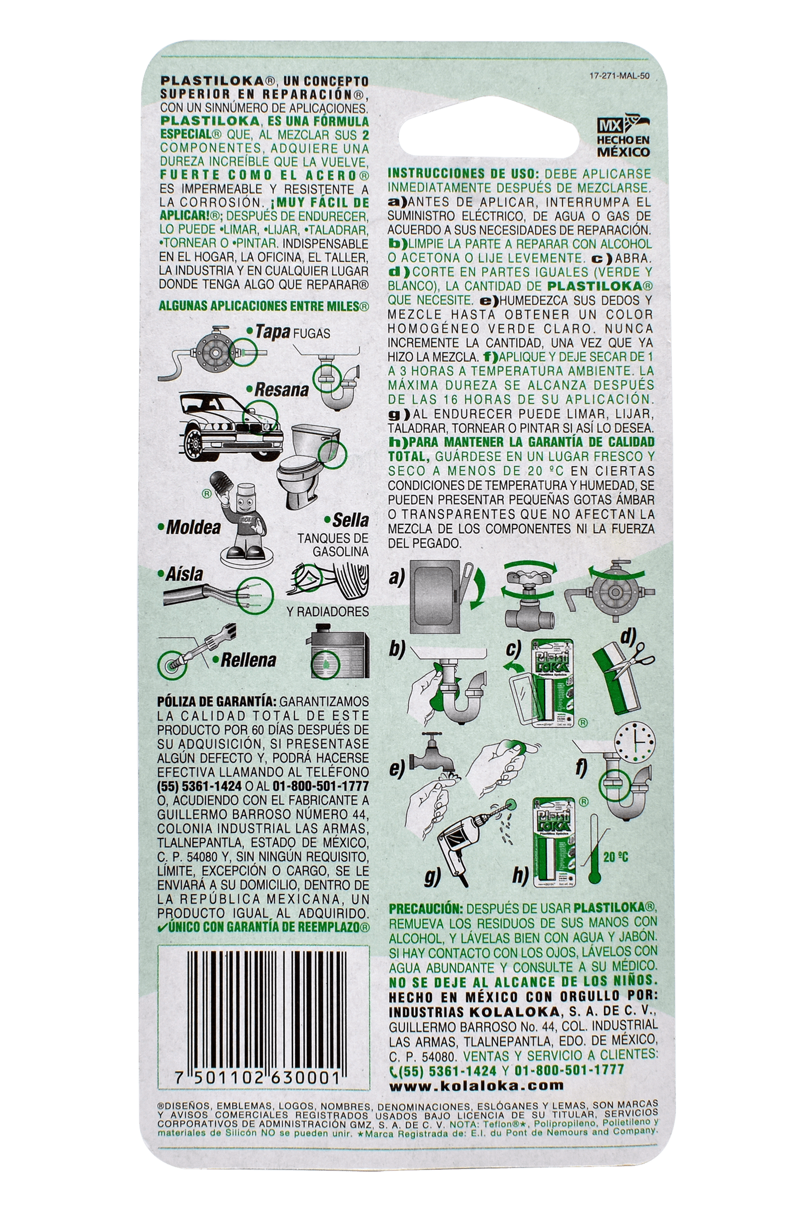 Industrias KolaLoka® | Plastiloka | Plastilina Epóxica